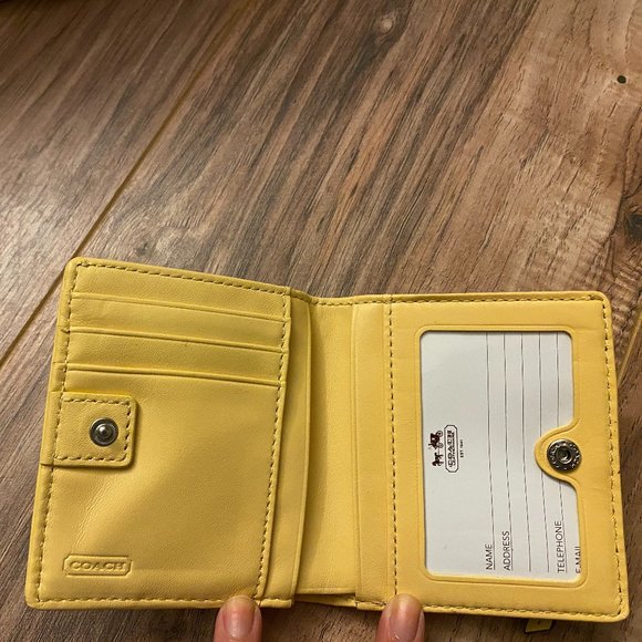 Coach | Bags | Coach Yellow Purse And Wallet Set | Poshmark